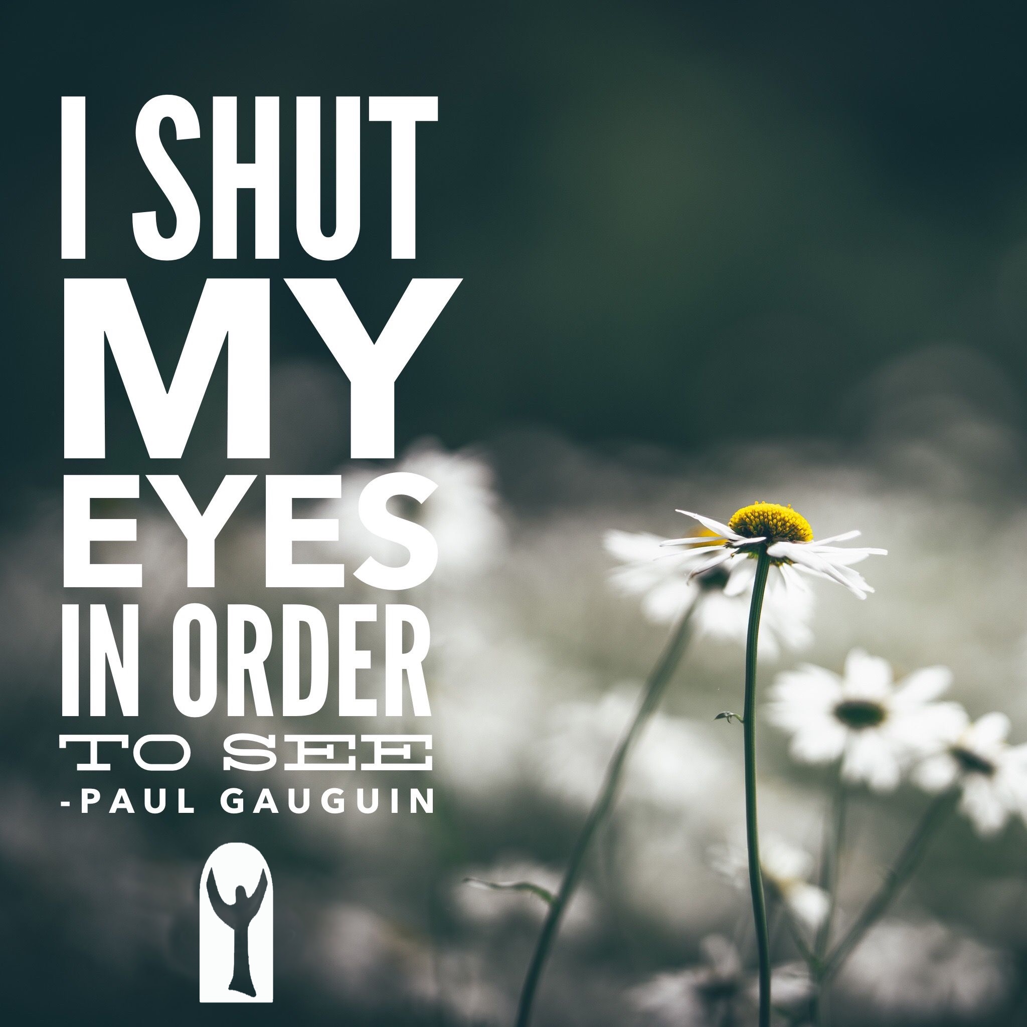 Shalem Institute / I shut my eyes